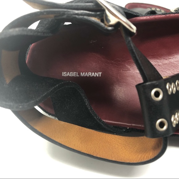 Isabel Marant | Shoes | Isabel Marant Black Suede Platform Buckle ...
